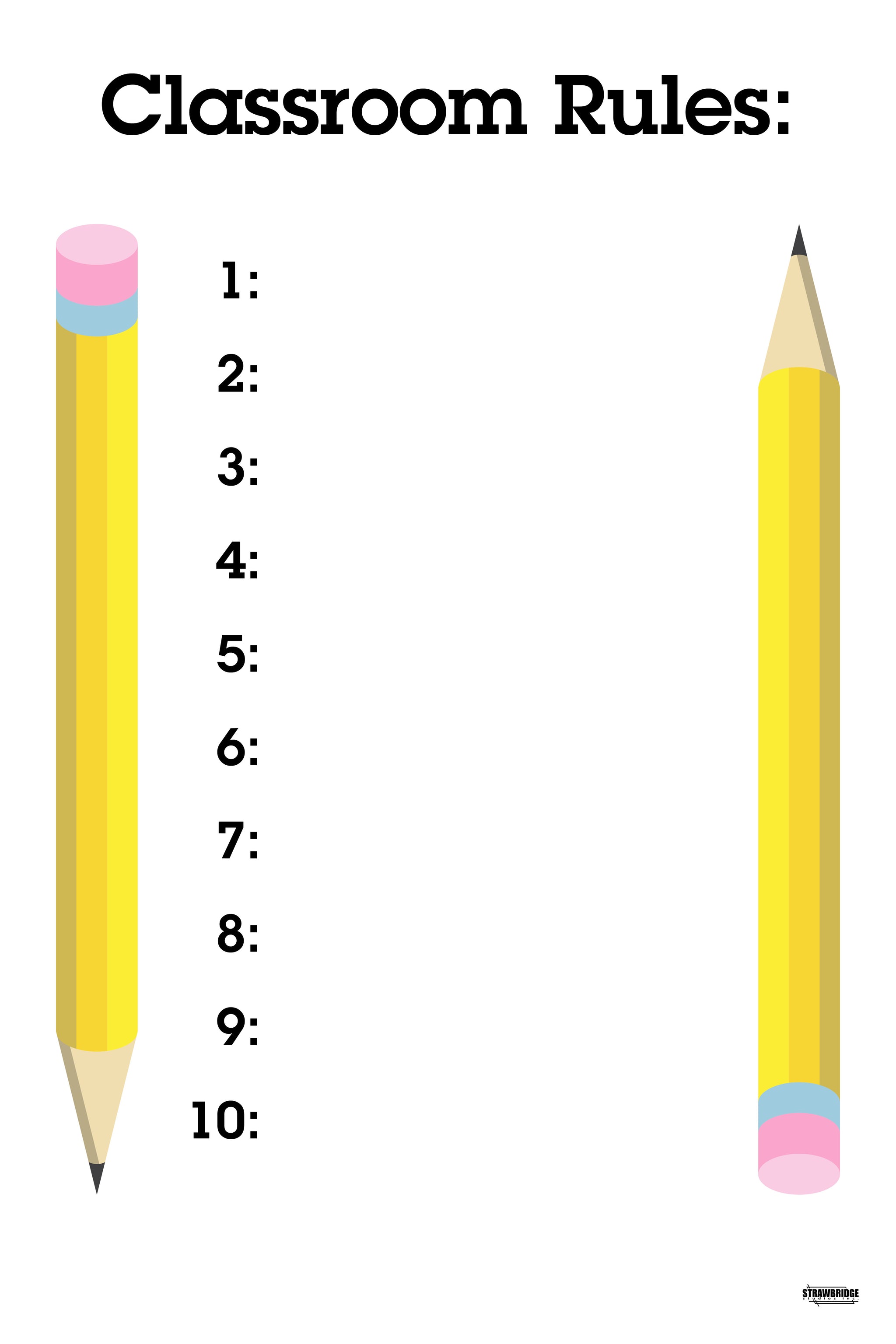 Classroom Rules - Poster – Strawbridge Studios